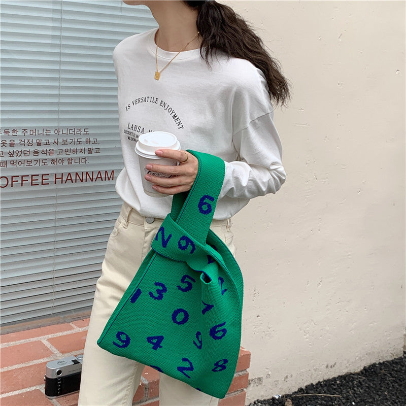 Numbered Cloth Tote Bag