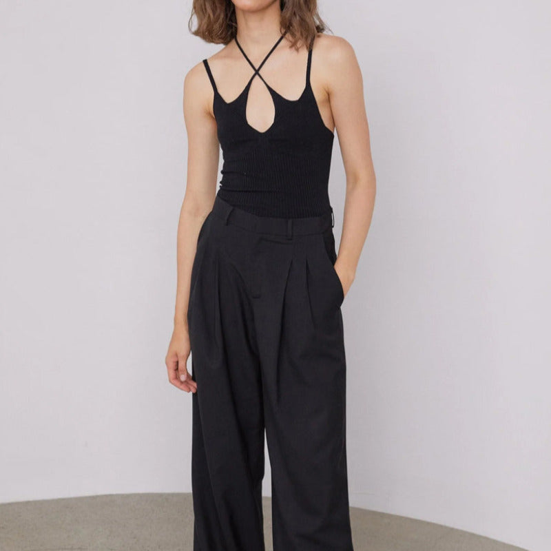 Knitted Drop Crop Top